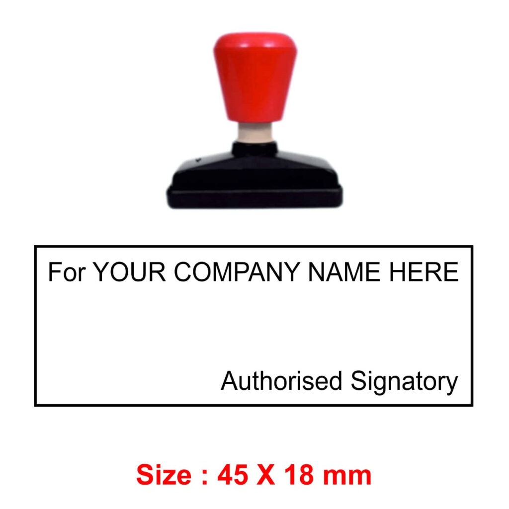 Authorized Signatory Rubber Stamp - Facto Print